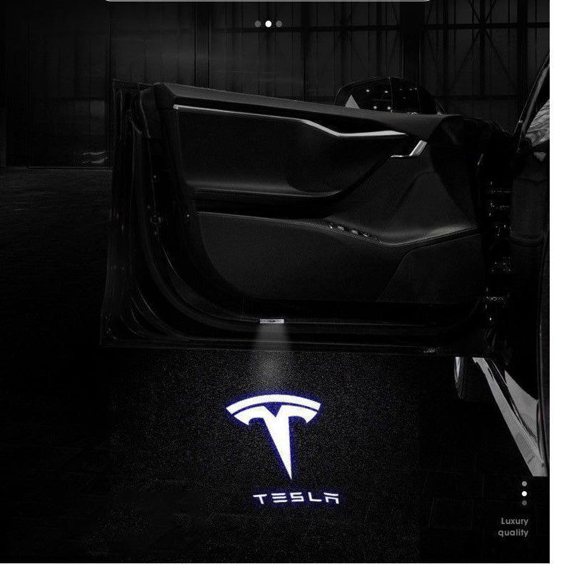Tesla Model 3 Y Puddle Lights Projector Door Step Light Accessories In ...