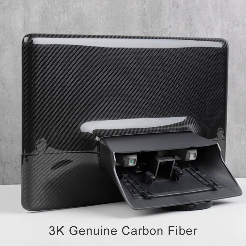 Model 3 Y Real Carbon Fiber Center Console Screen Cover Tesla Screen B ...