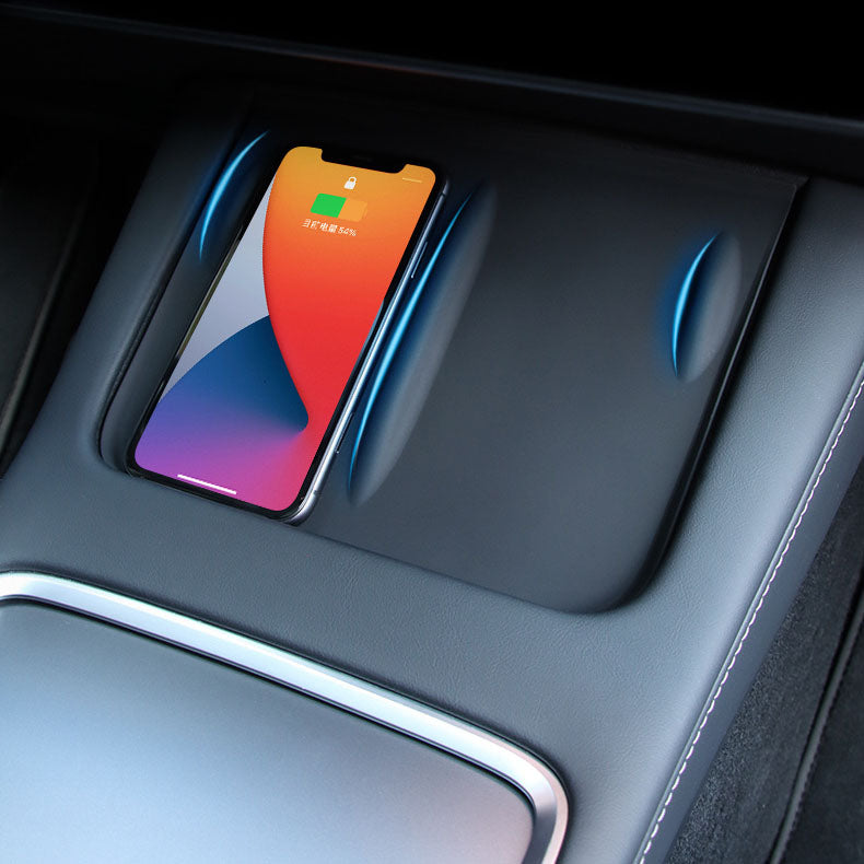 EVBASE Tesla Central Control Wireless Charging Silicone Pad Anti-Slip ...