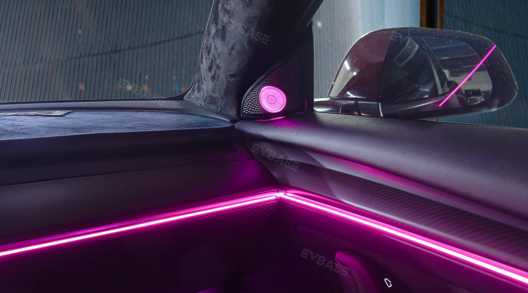 EVBASE Tesla Model 3/Y Laser Engraved Streamer Ambient Lighting Upgrad ...