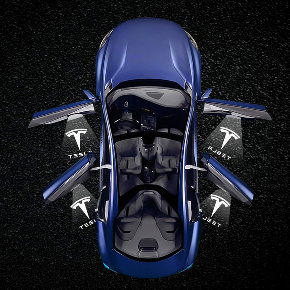 Tesla Model 3 Y Puddle Lights Projector Door Step Light Accessories In ...