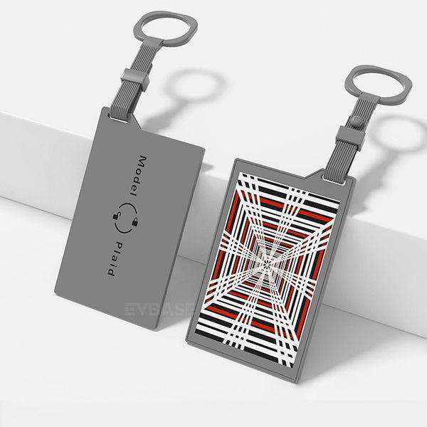 Home / Products / Tesla Key Card Holder Inspired by Cybertruck Plaid ...