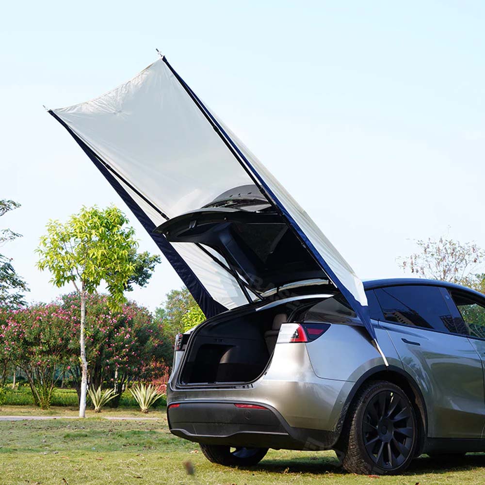 EVBASE Tesla Model Y Tailgate Camping Tent Portable Tarp Canopy Awning ...