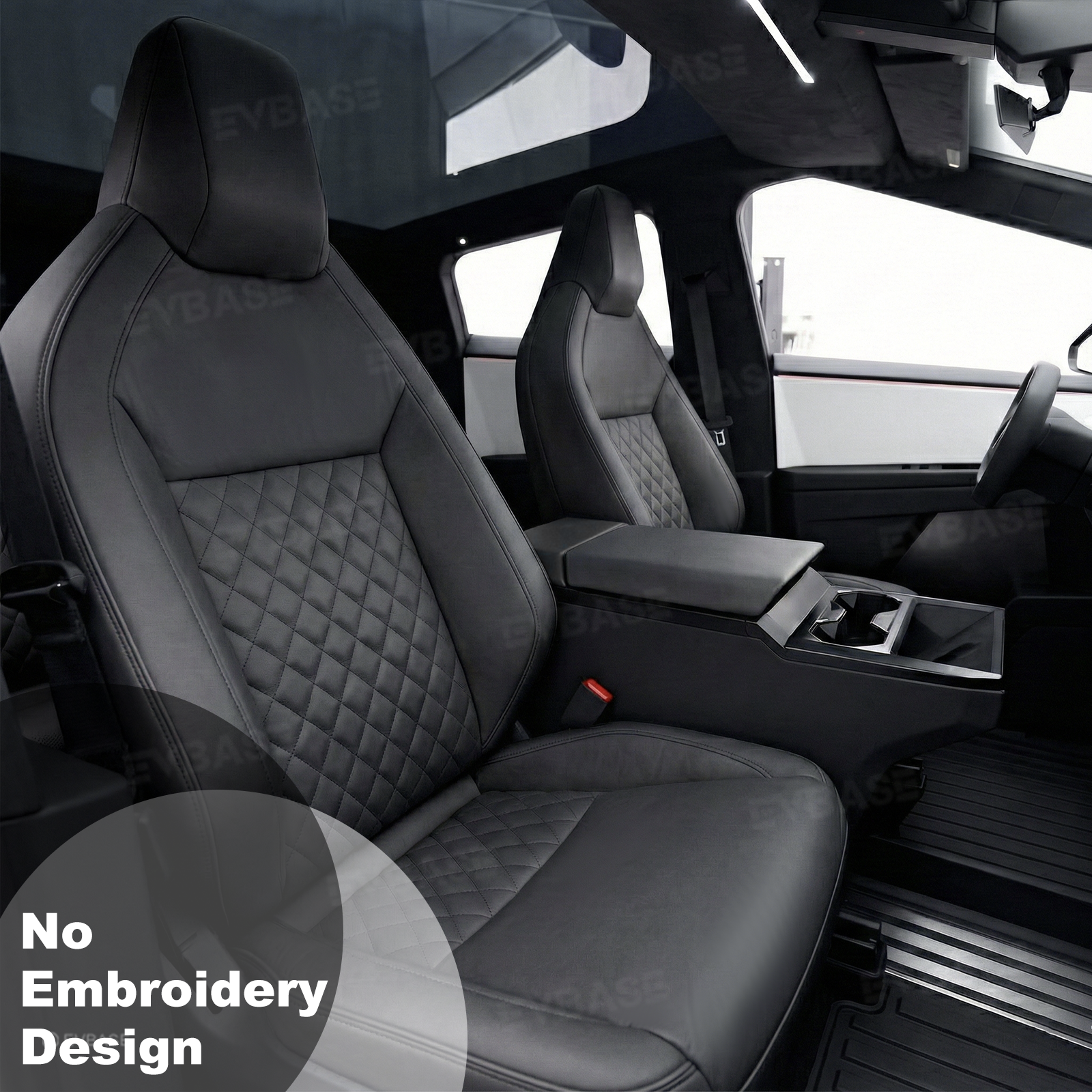 Cybertruck Seat Covers NAPPA Leather Custom Full Coverage Seat Protect ...