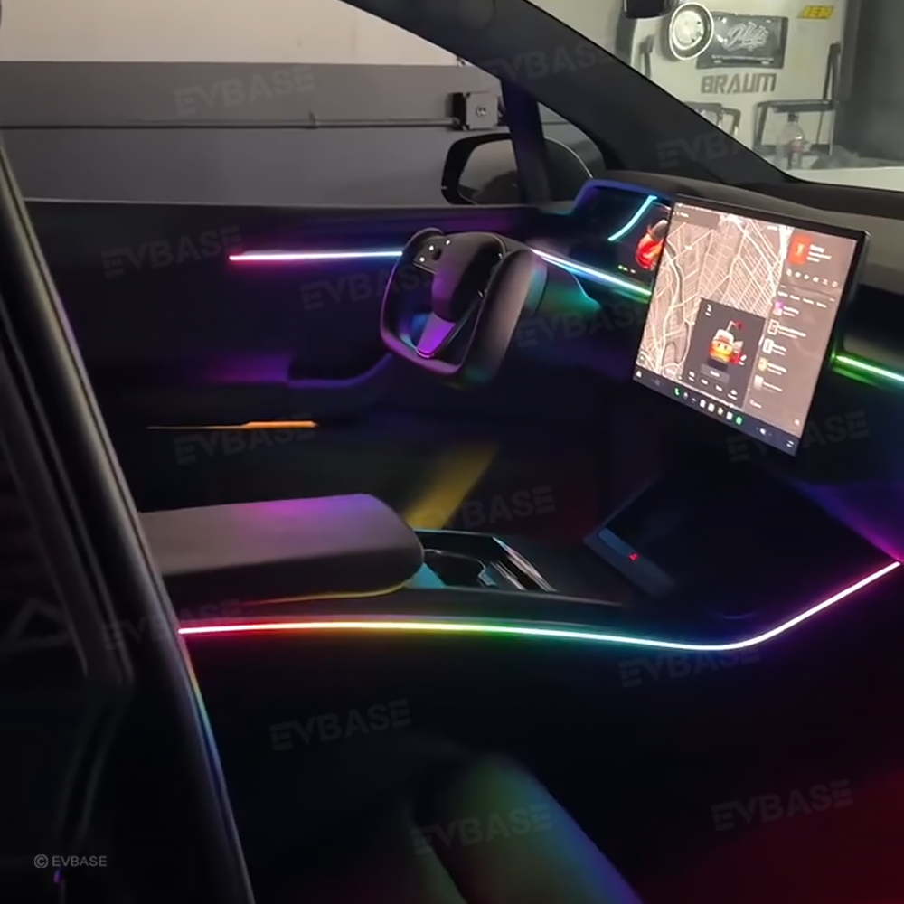 Model X RGB Ambient Lighting Interior Streamer Light Kit LED Neon Ligh ...