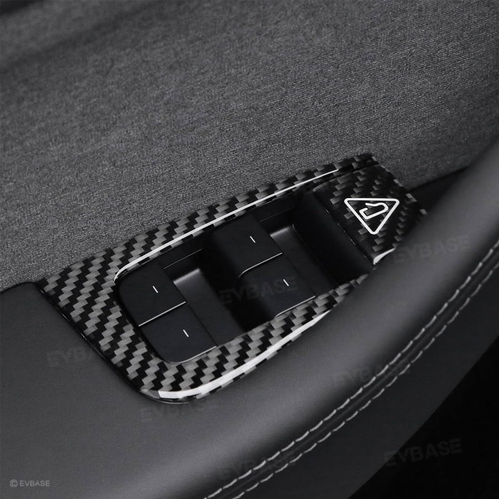 Model Y Juniper/ 3 Highland Window & Door Switch Panel Cover Carbon Fi ...