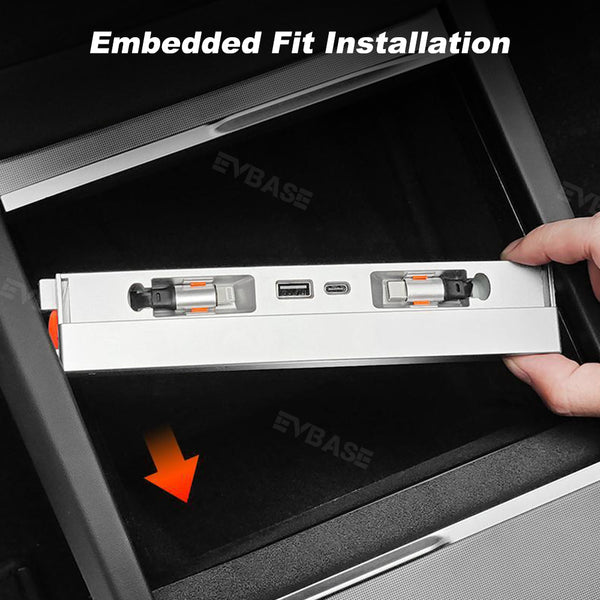 Model 3 Highland Center Console USB C Hub Multiport Adapter With Retra ...
