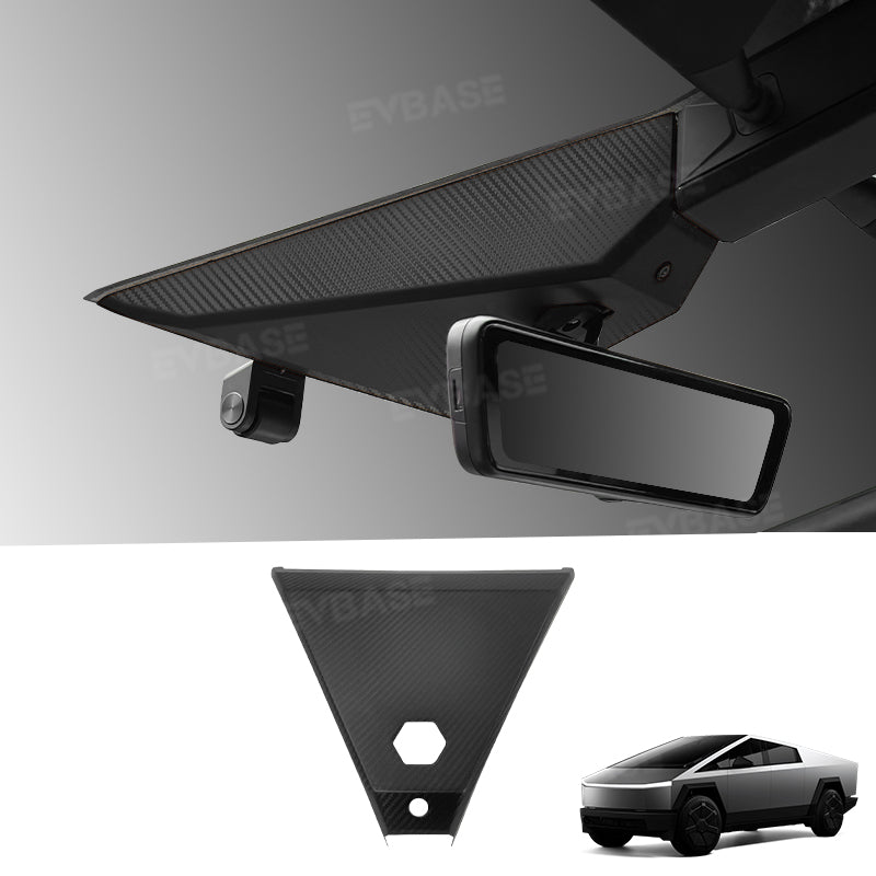 Tesla Cybertruck Cabin Camera Cover Trim Real Carbon Fiber Panel Decor ...