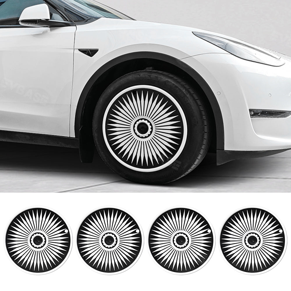 Tesla Model Y Wheel Covers 19 Inch Hubcaps Land Rover Style Rim Covers ...