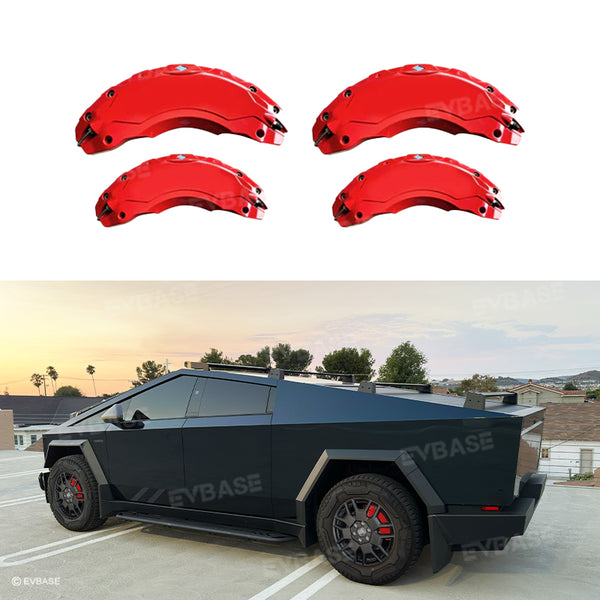 EVBASE Tesla Cybertruck Brake Caliper Cover Set Wheel Hub Front Rear C ...