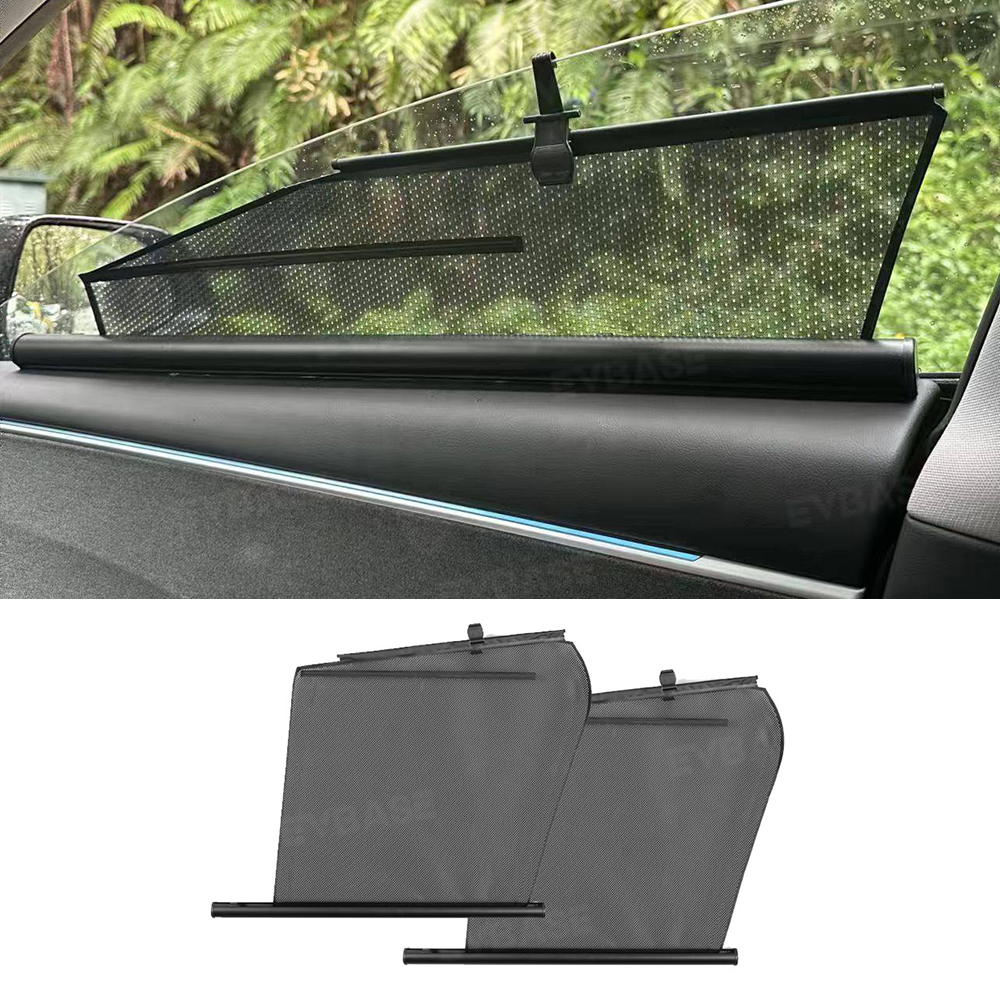Model 3/Y Side Window Shade Custom Retractable Front & Rear Window Sun ...
