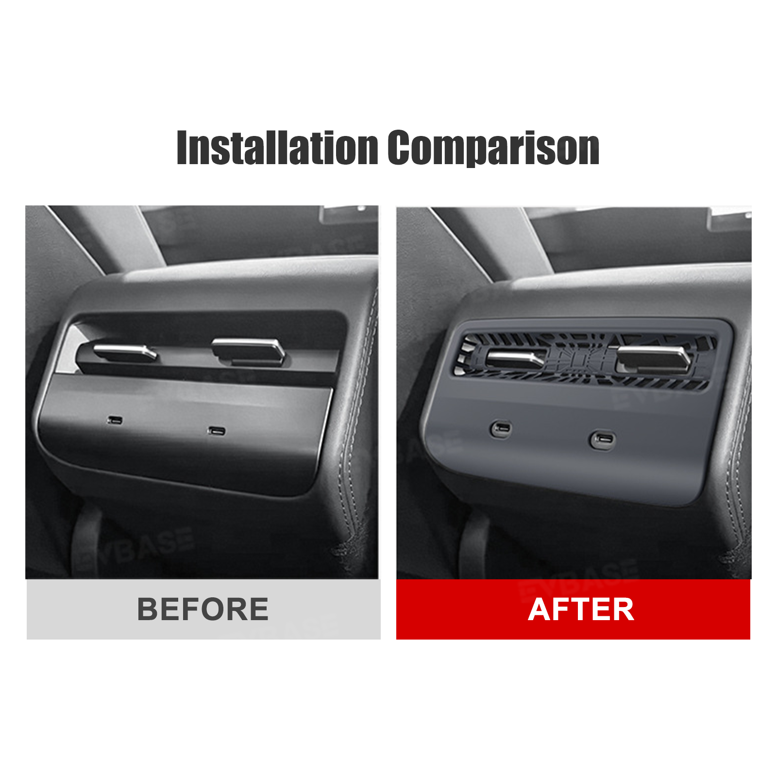 Model Y Juniper Standard Backseat Air Vent Cover Rear AC Vent Protecti ...