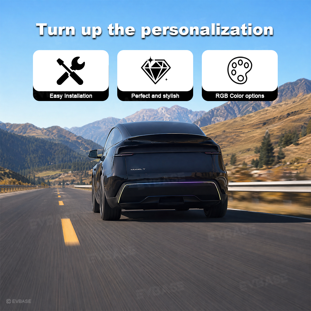 Model Y Juniper Rear Bumper Ambient Lighting RGB Dynamic LED Light Str ...