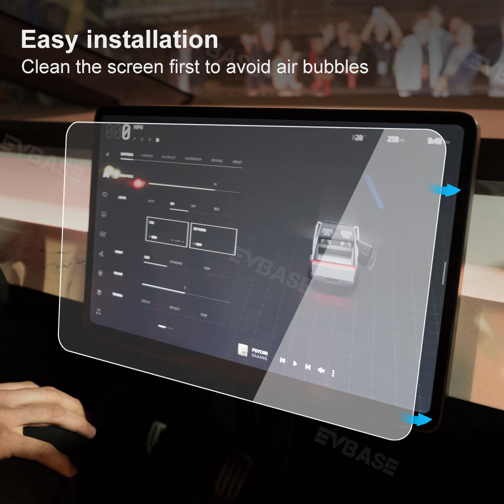 Tesla Cybertruck Screen Protectors Tempered Glass Front Infotainment s ...