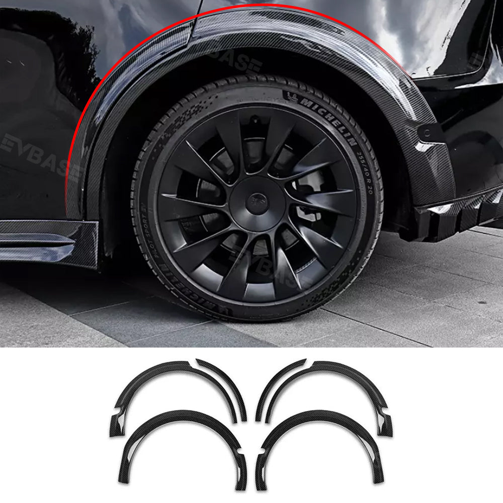 Tesla Model Y Fender Flares Wide Body Wheel Arches Extensions Edge Tri ...