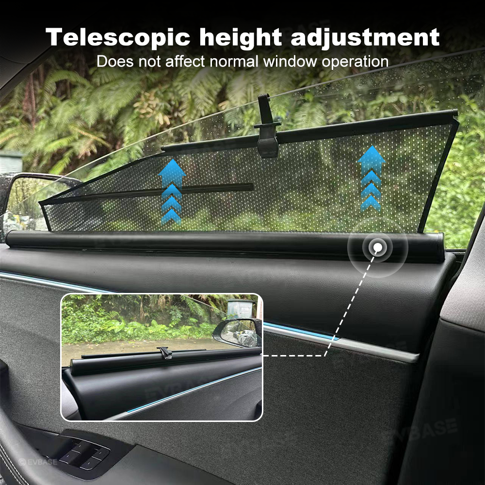 Model 3/Y Side Window Shade Custom Retractable Front & Rear Window Sun ...