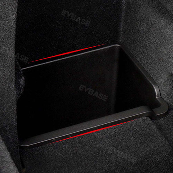 EVBASE Tesla Model X Rear Trunk Storage Box Back Trunk Organizer Side ...