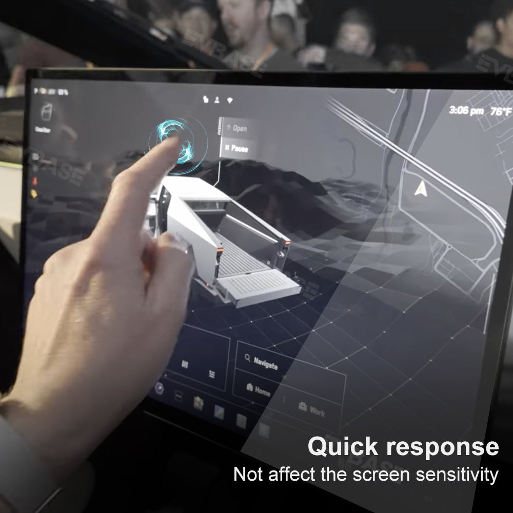 Tesla Cybertruck Screen Protectors Tempered Glass Front Infotainment s ...