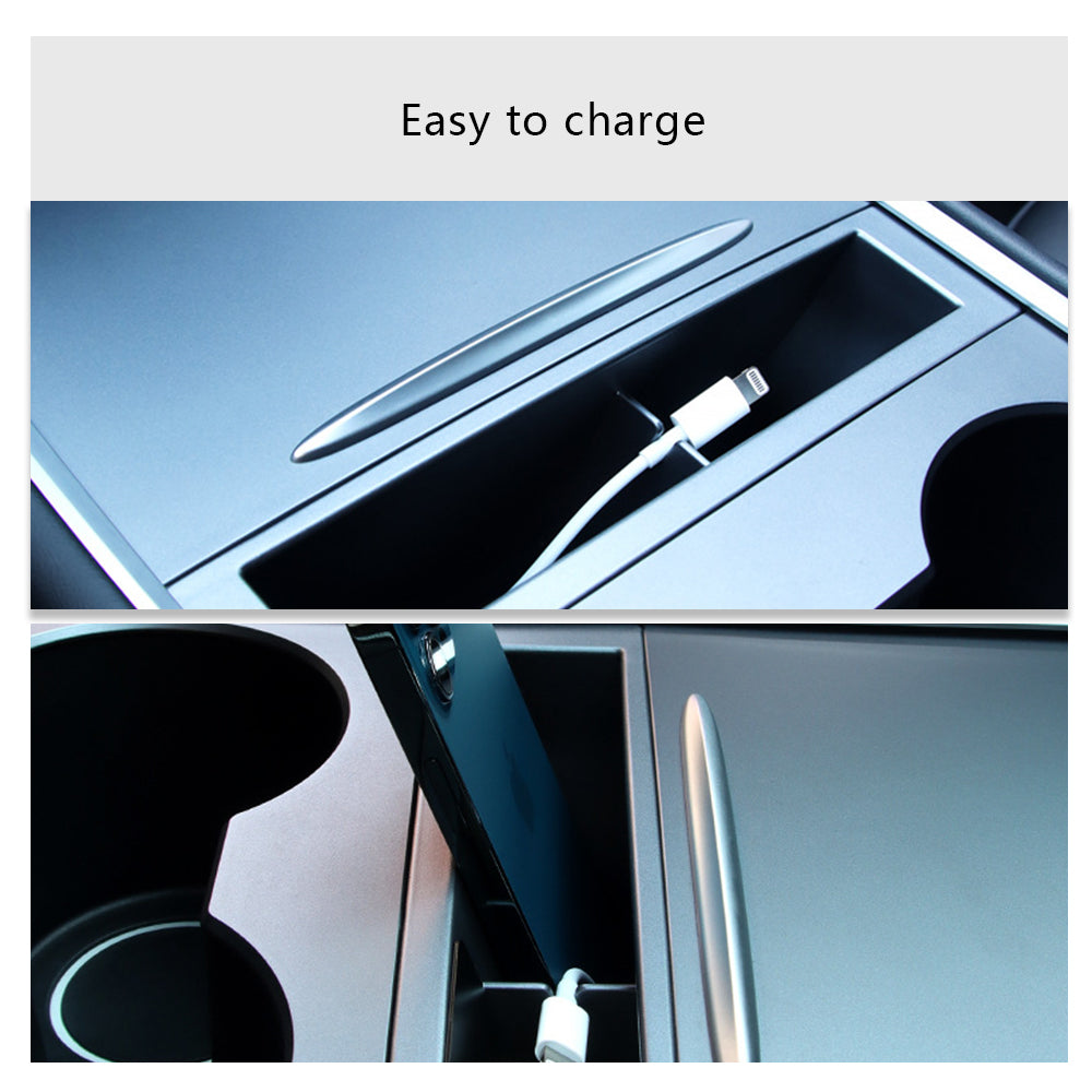 Tesla model 3 Y Central Console Mobile Phone Storage Box Armrest Box S ...