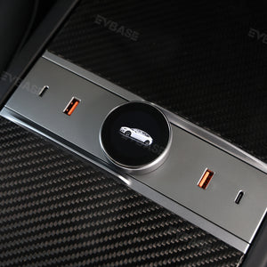 EVBASE Tesla Gear Shift Knob Model 3 Highland Smart Rotary Shift Gear ...