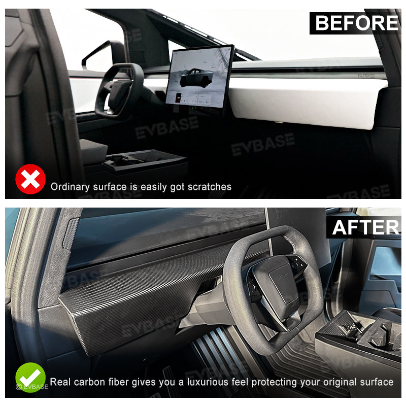 Home / Producten / EVBASE Tesla Cybertruck Dashboard Cover Real Carbon ...