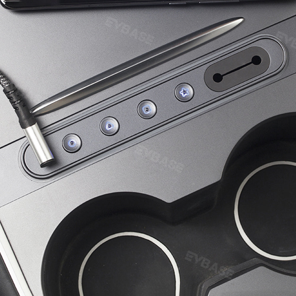 Tesla Model 3 Y USB Hub Physical Buttons Center Console Quick Button C ...