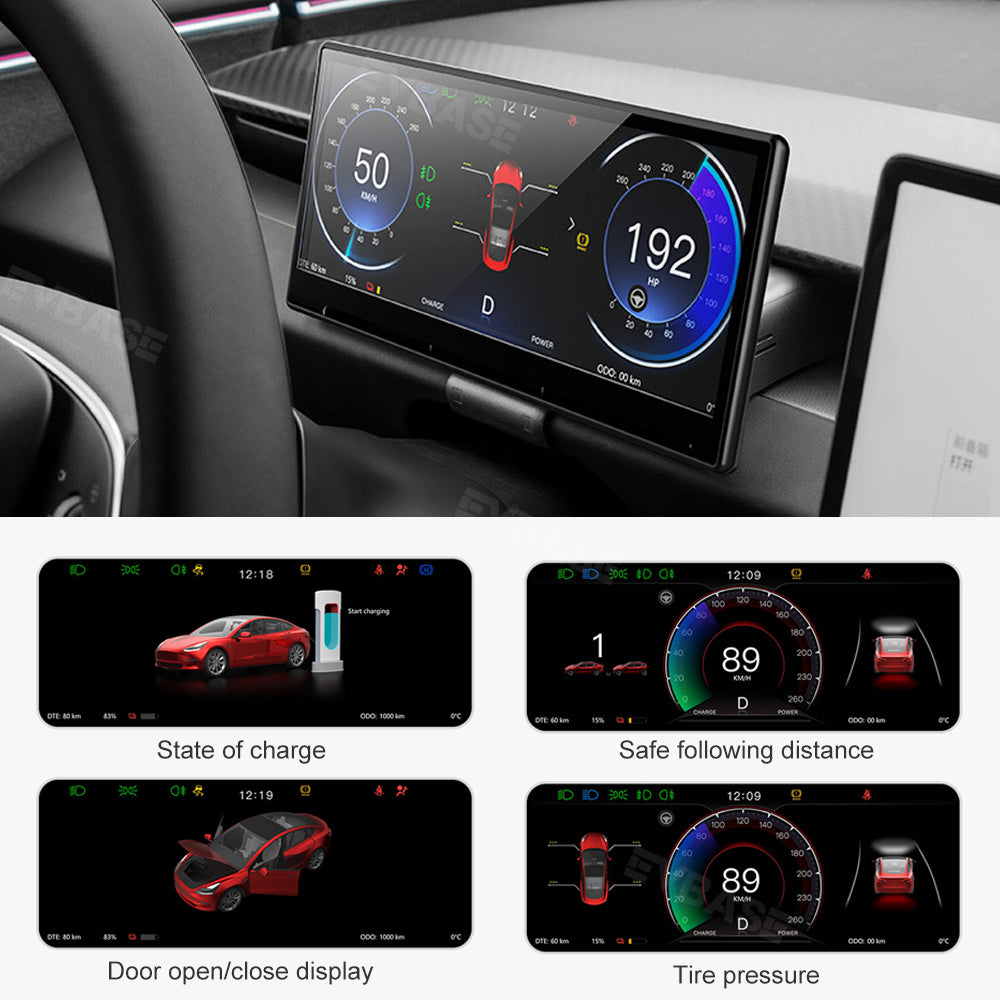 EVBASE Model 3 Highland 8.9 Inch Head Up Display Touch Screen Smart In ...