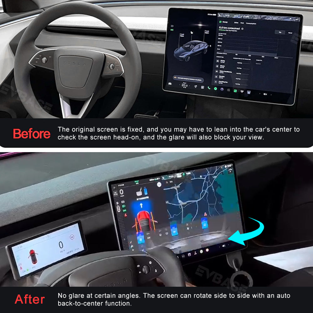 Tesla Model 3 Highland Screen Swivel Mount Center Console Screen Tilt ...