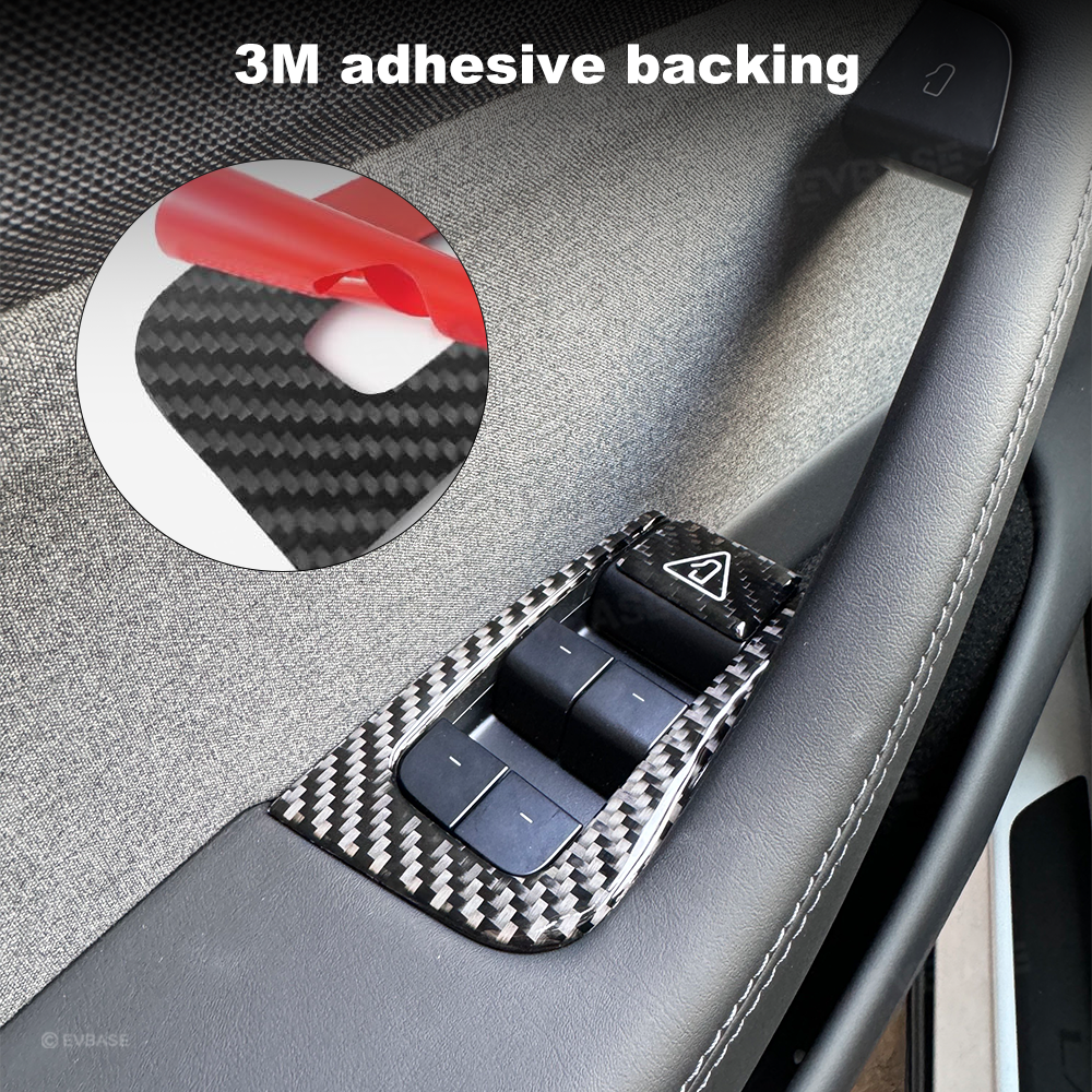 Model Y Juniper/ 3 Highland Window & Door Switch Panel Cover Carbon Fi ...