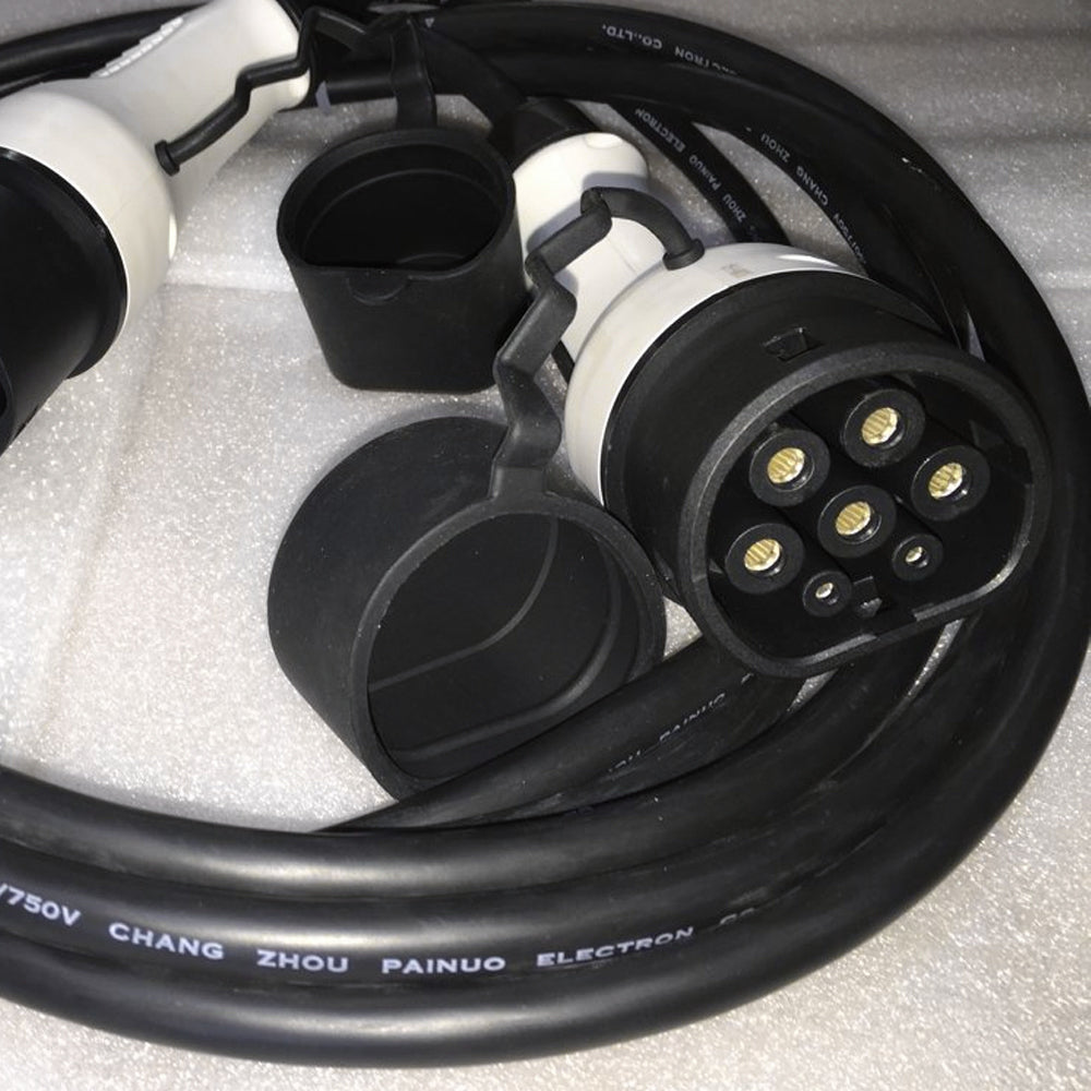 EVBASE Type1 to Type 2 Adapter EV Connector AC Double Adapters Chargin ...