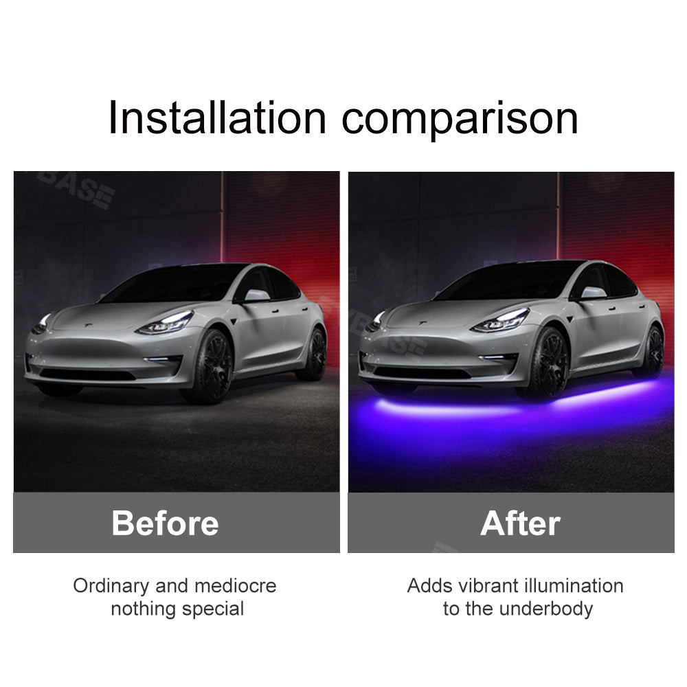 Model 3/Y Chassis Streamer Ambient Lights Underglow Tesla Underbody Li ...
