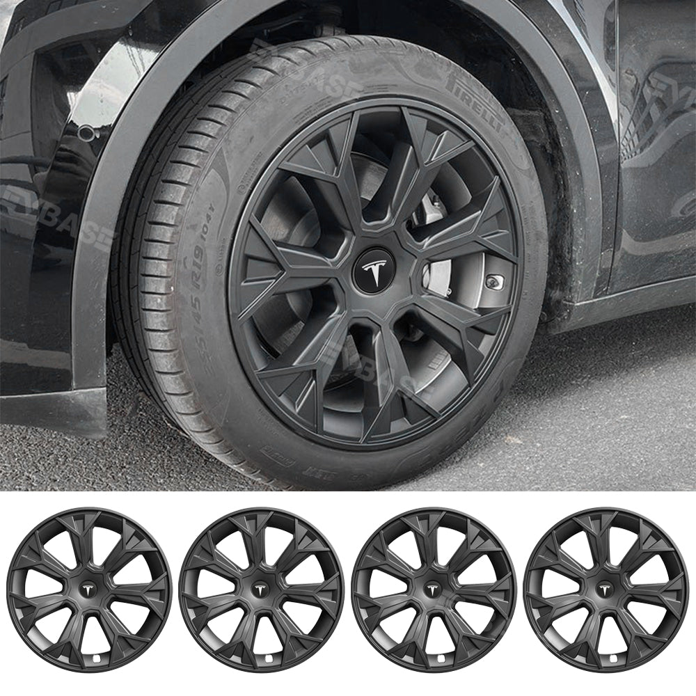 EVBASE Tesla Model Y Wheel Covers With Thunder Style 19 inch Hub Caps ...
