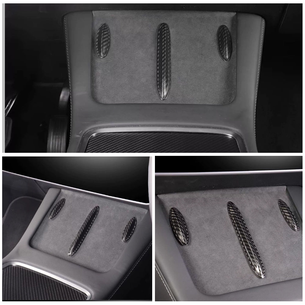 EVBASE Real Carbon Fiber Tesla Wireless Charging Pad Sticker Model 3 Y ...