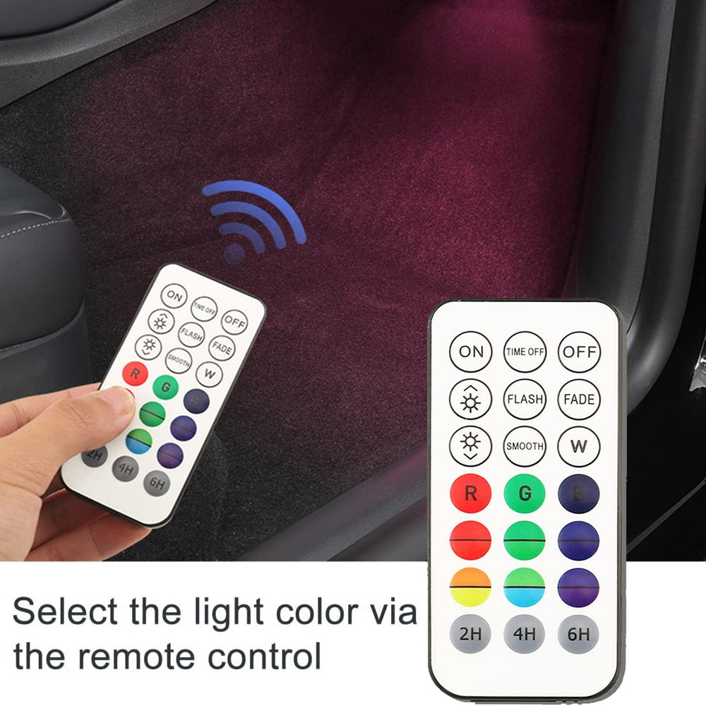 EVBASE Tesla Model 3 Y Rear Footwell LED Lighting Ambient Lights Tesla ...