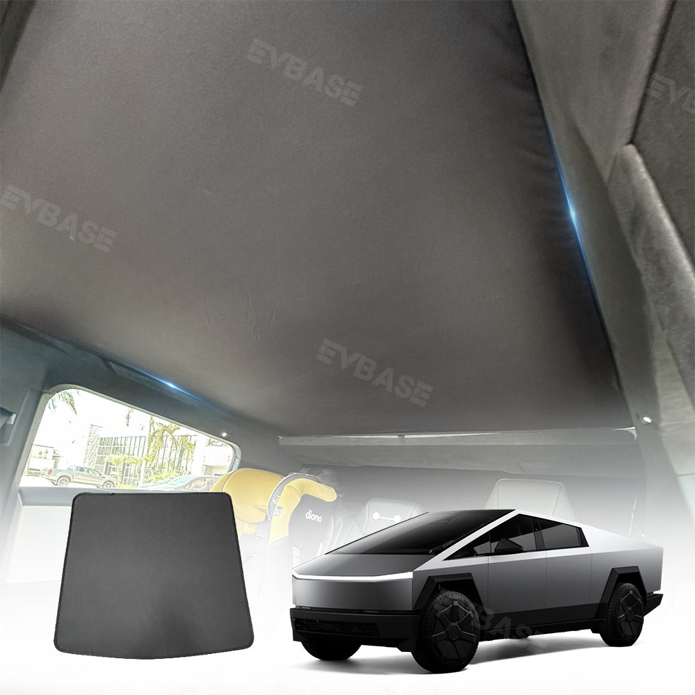 Tesla Cybertruck Glass Roof Sunshade Foldable Ice Crystal Coating Heat ...