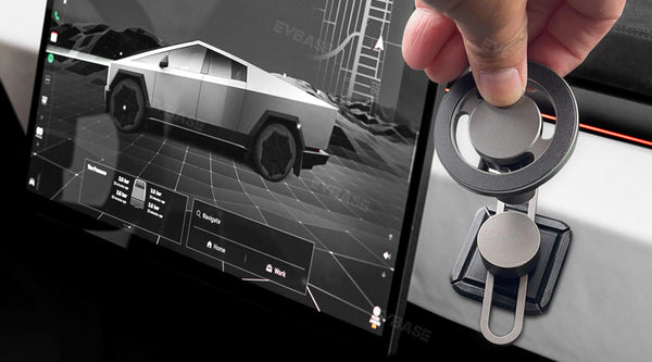 EVBASE Tesla Cybertruck Phone Holder Adjustable Magnetic Phone Mount C ...