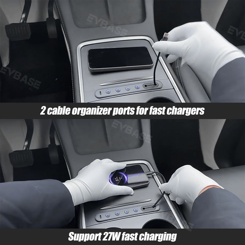 Tesla Model 3 Y USB Hub Physical Buttons Center Console Quick Button C ...