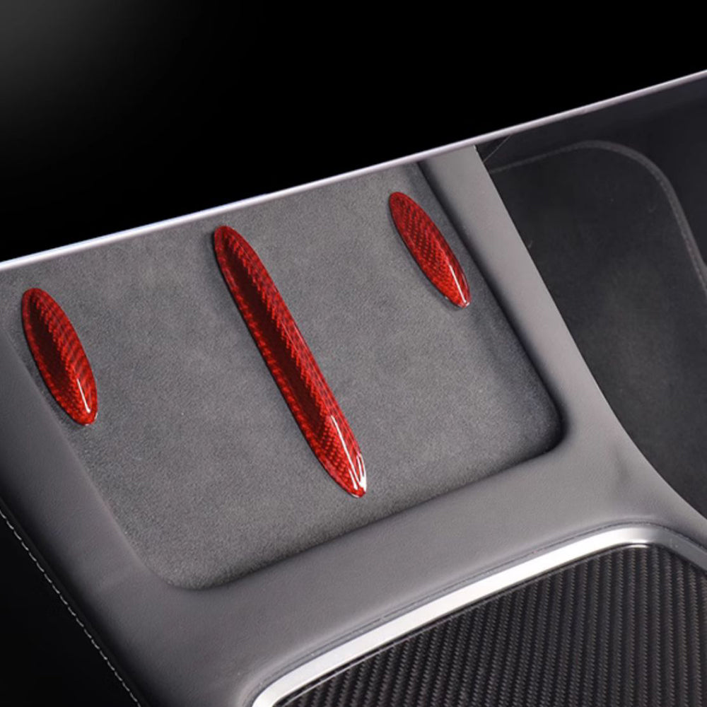 EVBASE Real Carbon Fiber Tesla Wireless Charging Pad Sticker Model 3 Y ...