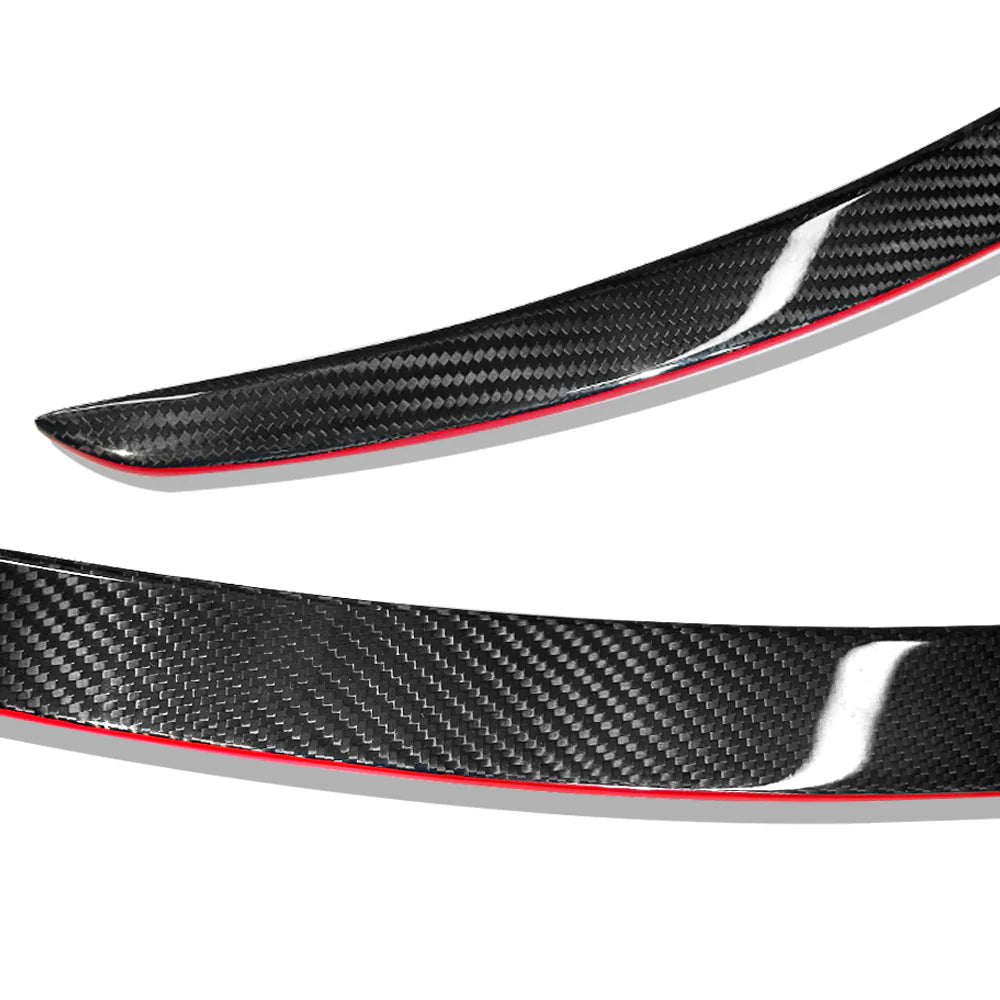 EVBASE Tesla Model 3 Highland Spoiler Wing Redline Real Carbon Fiber T ...