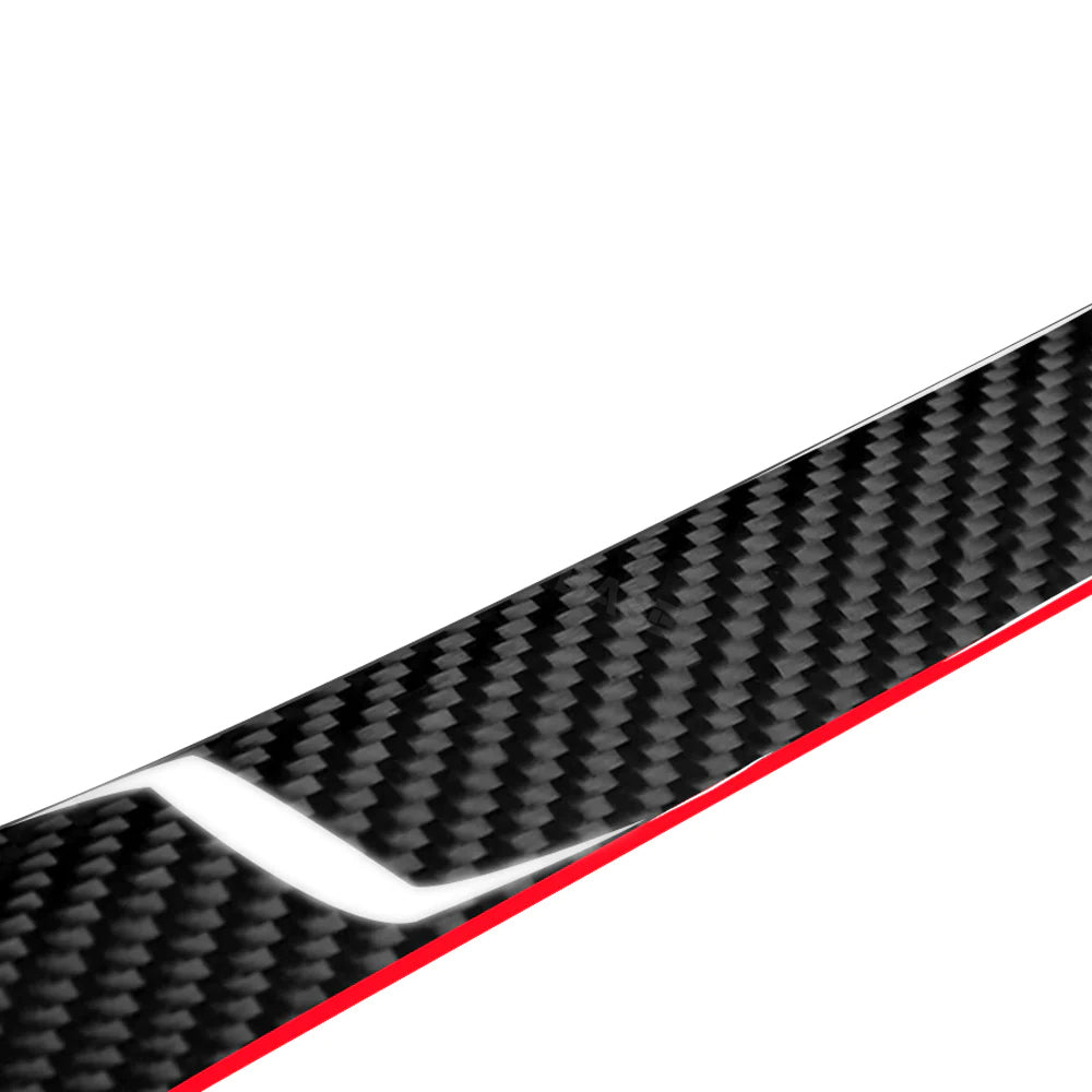 EVBASE Tesla Model 3 Highland Spoiler Wing Redline Real Carbon Fiber T ...