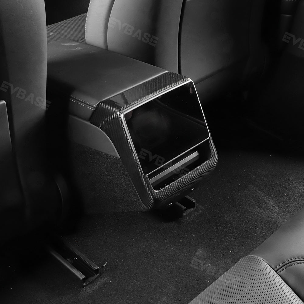 Tesla Model 3 Highland Rear Screen Frame Cover Real Carbon Fiber Back ...