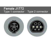 J1772 to Type 2 Adapter Type 1 charger side to Type 2 car side EV adap ...