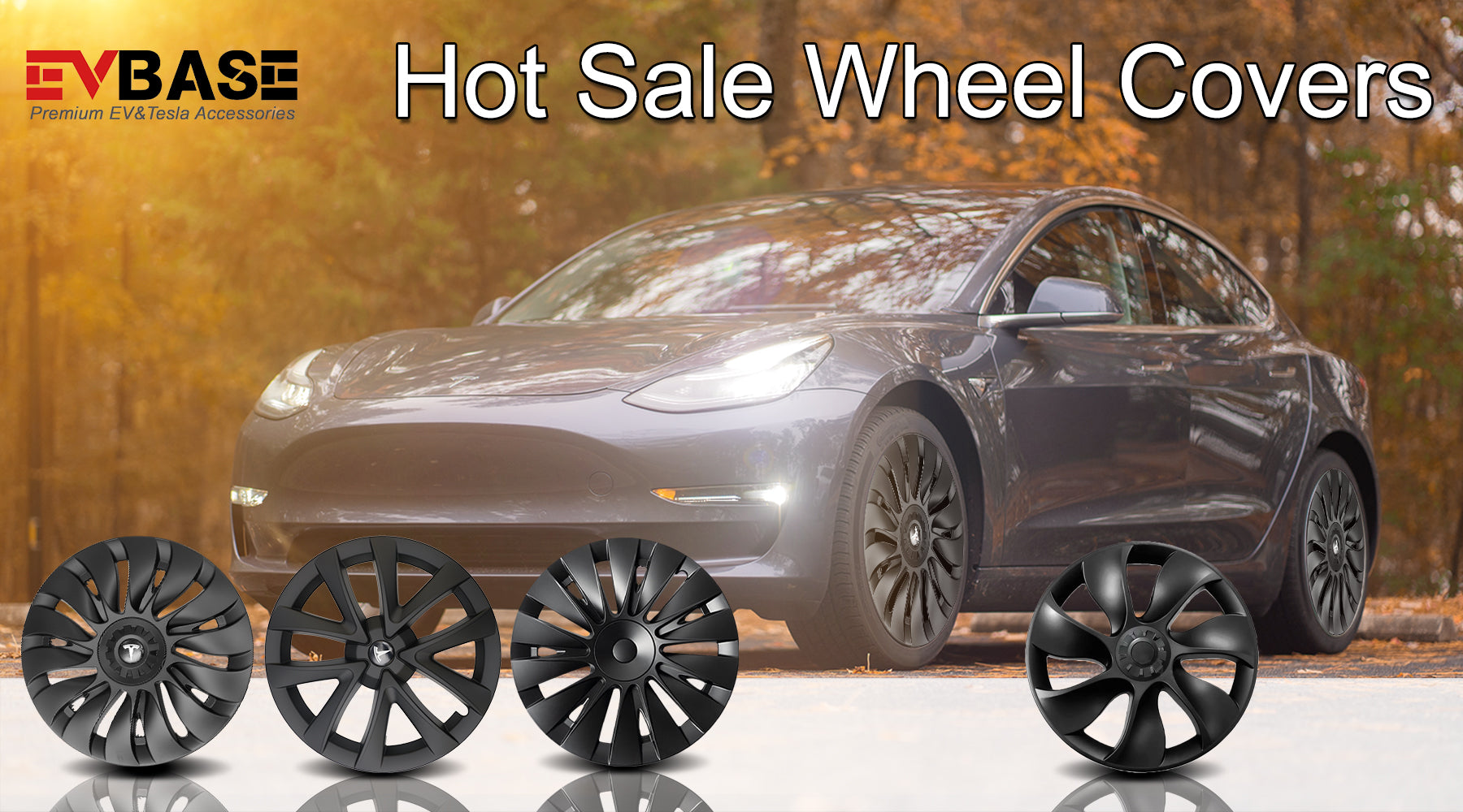 EVBASE Tesla Wheel Covers - EVBASE-Premium EV&Tesla Accessories