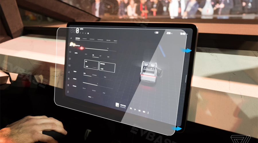 Tesla Cybertruck Screen Protectors Tempered Glass Front Infotainment s ...