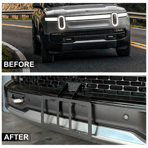 Accueil / Produits / Rivian License Plate Holder R1T R1S License Plate ...