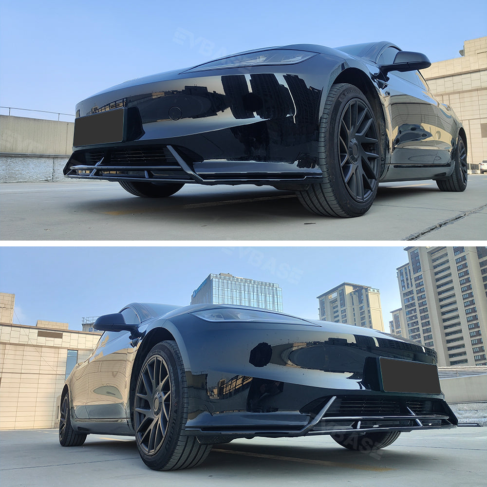 Model 3 Highland Front Bumper Lip Mecha Style Splitter Tesla ABS Body ...