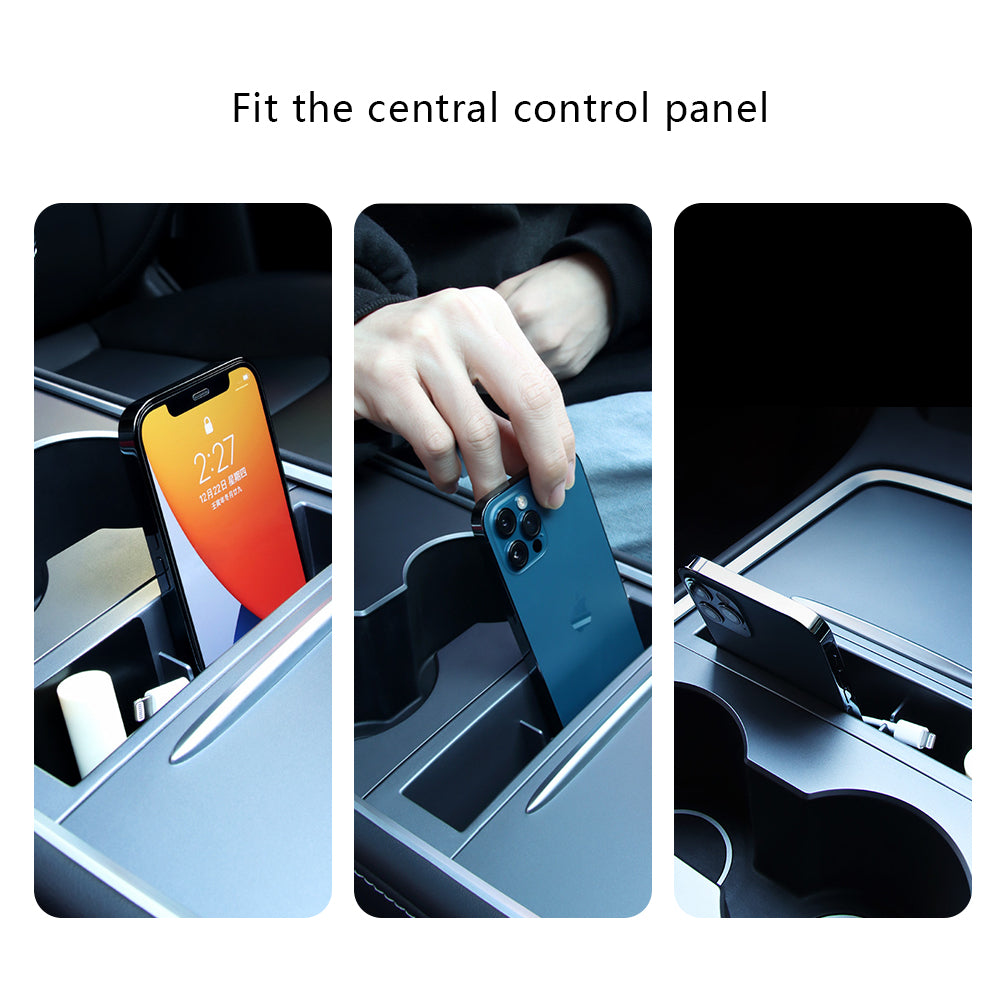 Tesla model 3 Y Central Console Mobile Phone Storage Box Armrest Box S ...