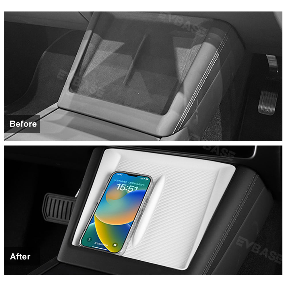 Model 3 Highland Wireless Charging Silicone Pad Tesla Center Console A ...