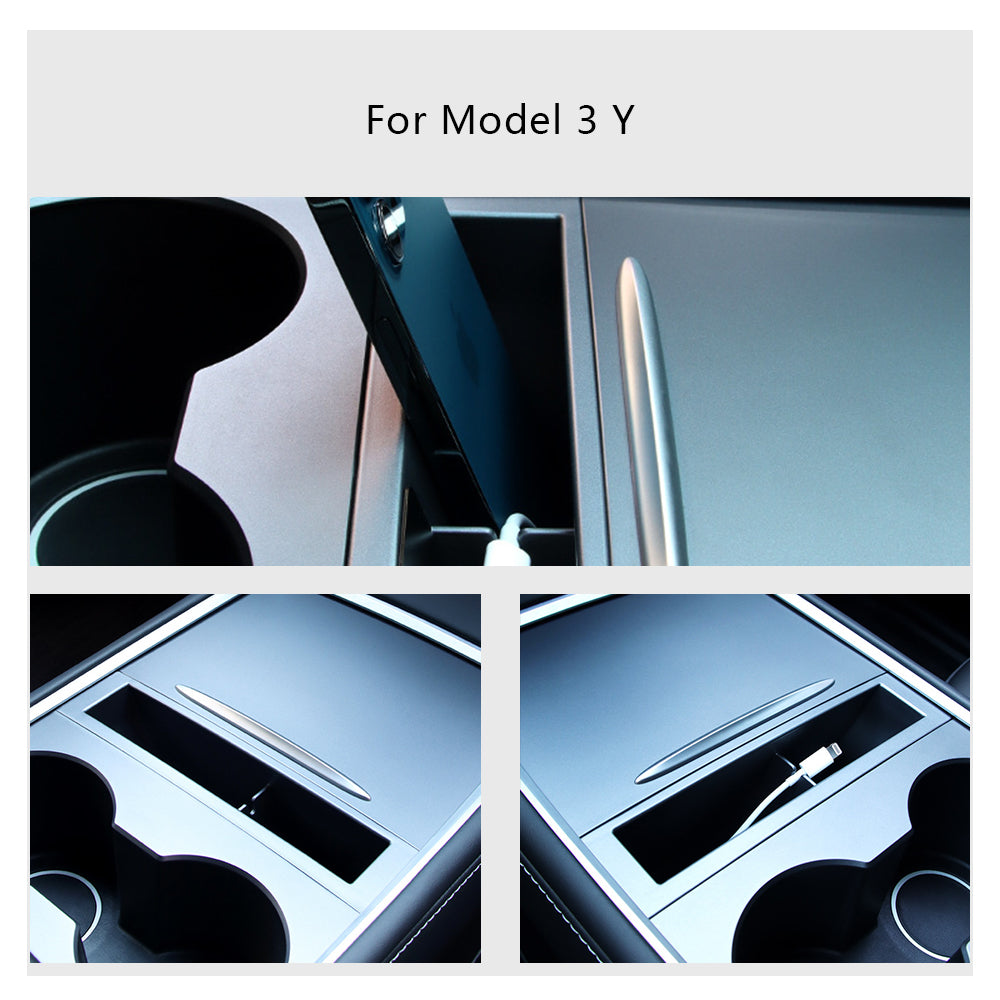 Tesla model 3 Y Central Console Mobile Phone Storage Box Armrest Box S ...