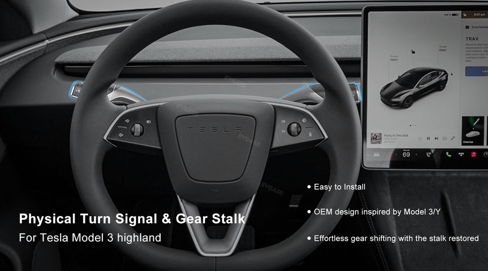 Tesla Model 3 Highland Gear Shifter Turn Signal Lever Upgrade Kit Insp ...